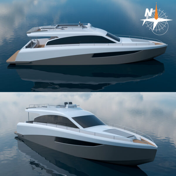 Yacht 3D modeling with Rhino. Level 3 + Rendering with V-Ray – Navalapp